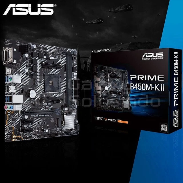 ASUS PRIME B450M-K II AMD B450 DDR4 Socket AM4 MATX Motherboard £57.60 ...
