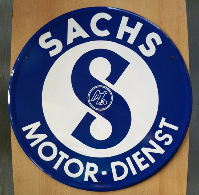 WUNDERSCHÖNES GROSSES UND altes Sachs Motor-Dienst Emailleschild EUR 2. ...
