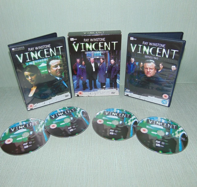 VINCENT DVD COMPLETE Series Season 1-2 One & Two ITV Ray Winstone UK ...