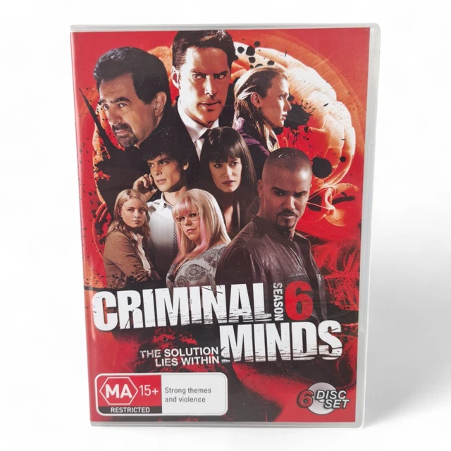 CRIMINAL MINDS: SEASON Series 6 (Box Set, DVD, 2010) Region 4 PAL $6.99 ...