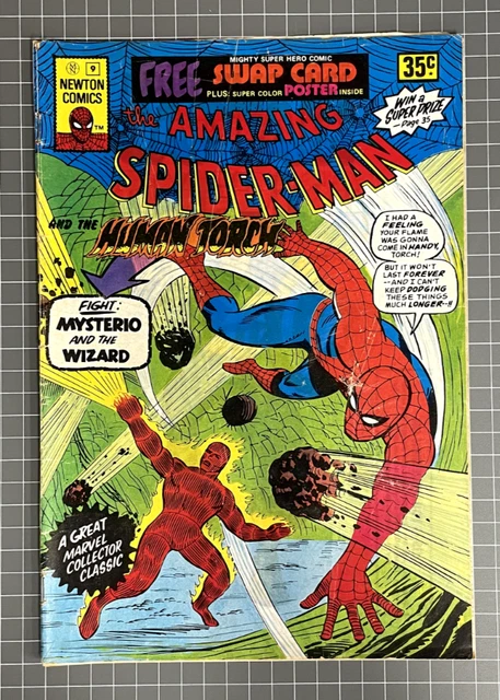 THE AMAZING SPIDER-MAN #9 Newton Comics Australian 1975 Vg-Fn No Poster ...