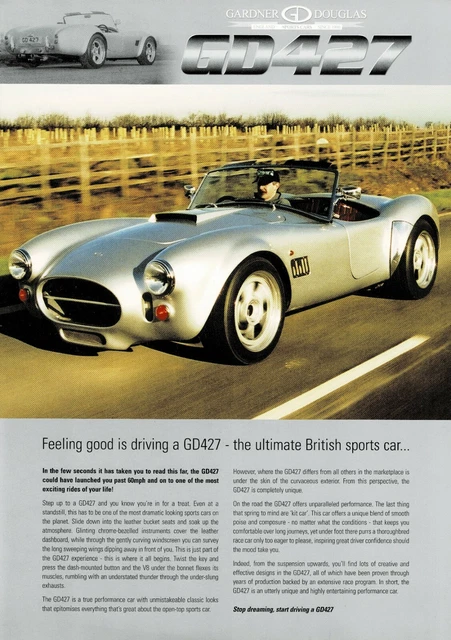 GARDNER DOUGLAS GD427 car & kit car (AC Cobra replica GB)_2003 Prospekt ...