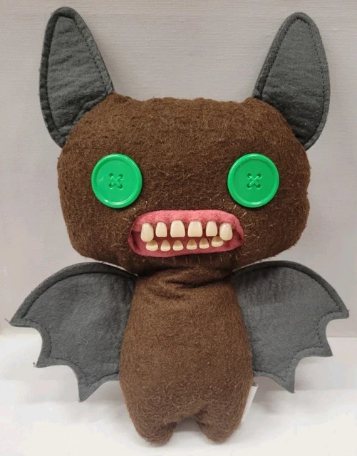 FUGGLER FUNNY UGLY Monsterr- Brown Winged Bat Soft Toy Plush 9in - VGC ...