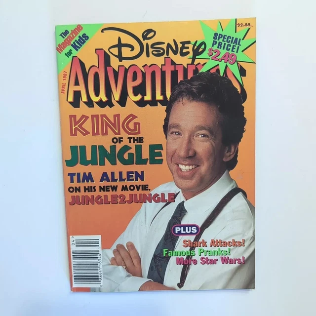 DISNEY ADVENTURES MAGAZINE April 1997 King of the Jungle Tim Allen Vol ...