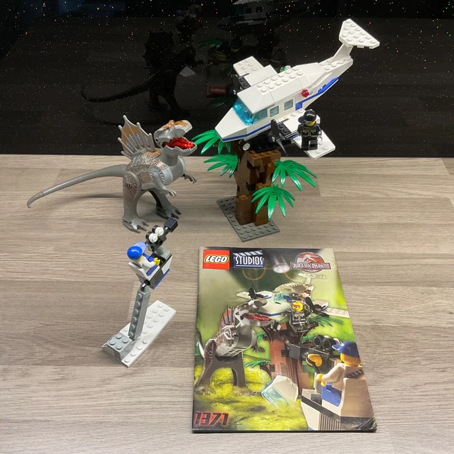 LEGO STUDIOS 1371 Spinosaurus Attack Jurassic Park III - Complete + Instructions £73.52 ...