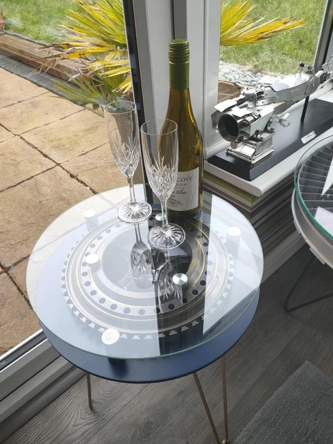 RAF TORNADO RB199 Table, Glass Top ,Blue, Gold. £265.00 - PicClick UK