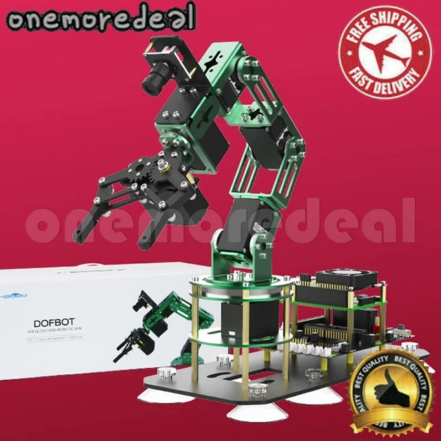 DOFBOT 6DOF MECHANICAL Robot Arm Kit AI Visual Recognition for ...