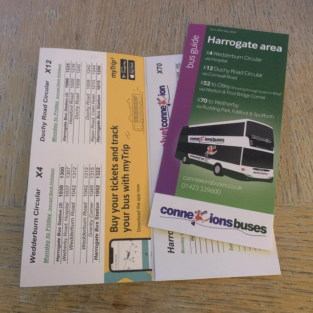 CONNEXIONS BUSES HARROGATE Area Bus Guide and Timetable May 2024 ...