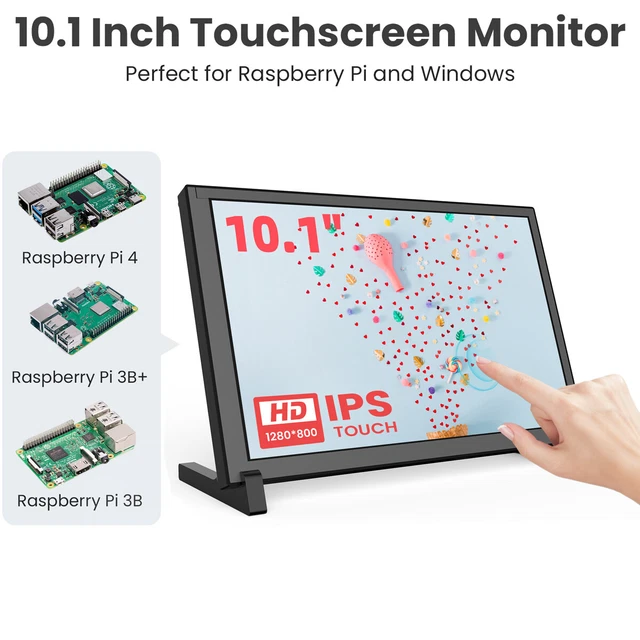 APROTII 10.1INCH TOUCH Screen Monitor 178° 1280*800 IPS HDMI Display PC ...
