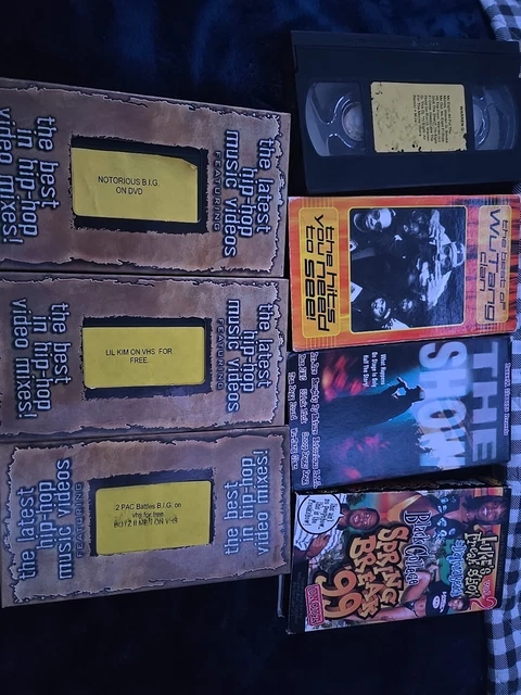 VHS RAP LOT Tupac Shakur Battles Notorious BIG Kim Wu Tang £11.40 ...