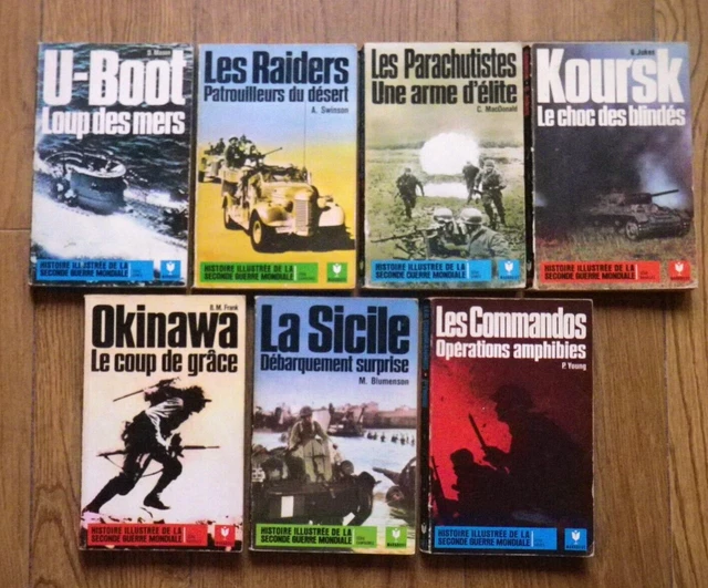 7 LIVRES COLLECTION Histoire illustrée de la seconde guerre mondiale ...