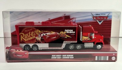 DISNEY PIXAR CARS MACK HAULER RUST-EZE LIGHTNING McQUEEN 95 **BRAND NEW ...