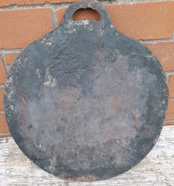 VINTAGE TRADITIONAL WELSH Bakestone with character 32.5cmx8mm 5.1kg ...