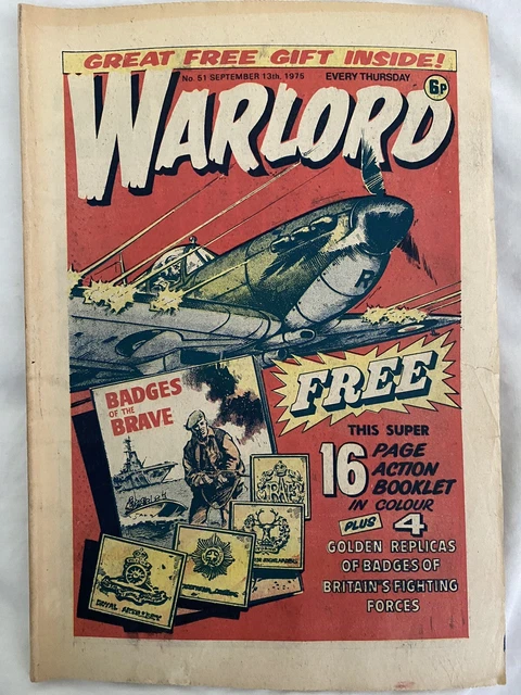 WARLORD #51 13/9/1975 Union Jack Jackson, Digger Dan DC Thompson UK ...