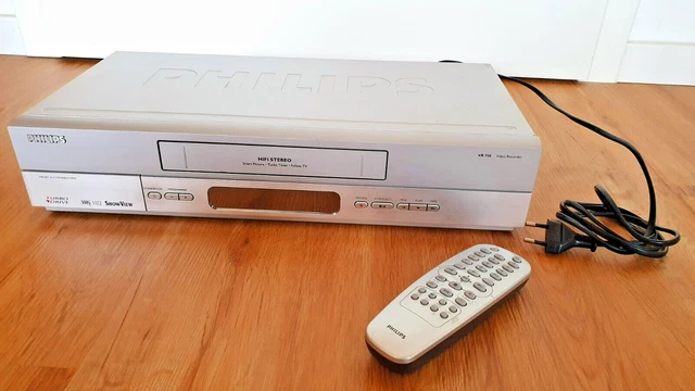 PHILIPS VR 750 02 VHS Videorecorder mit Fernbedienung EUR 65,00 ...