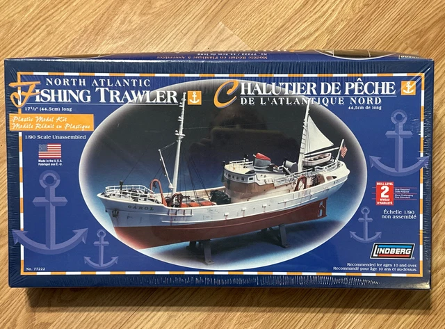 LINDBERG NORTH ATLANTIC Fishing Trawler Model Boat Kit 1:90 Sealed EUR ...