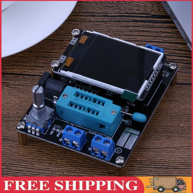 DIY TRANSISTOR TESTER PNP/NPN Transistor Tester Diode Capacitance ...