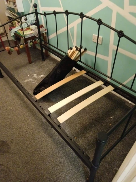 BLACK FANCY DAY Bed/Seat single bed small single £42.30 - PicClick UK