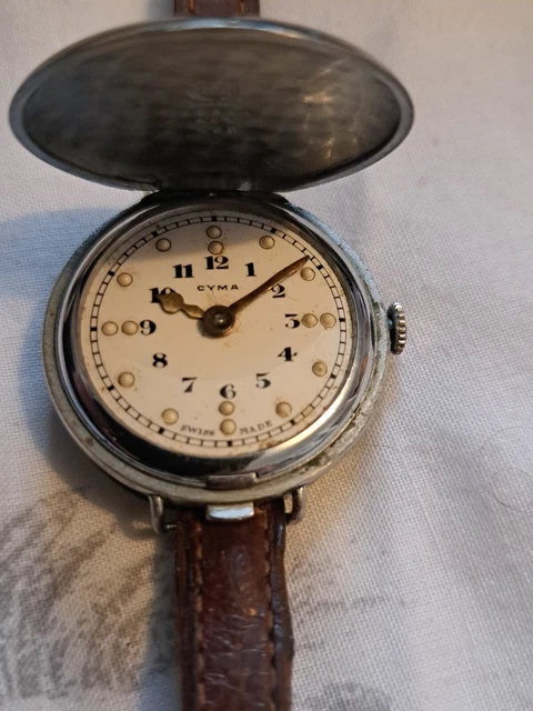 VINTAGE 1920S/1930S CYMA Trench Watch Spares/repairs Project ...
