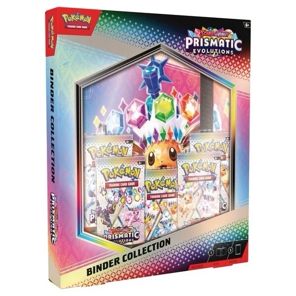 POKÉMON TCG SCARLET & Violet Prismatic Evolutions Binder Collection 5 ...