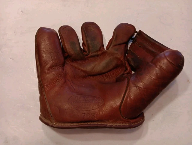 VINTAGE1940'S, BASEBALL GLOVE/MITT, J.C.Higgins, #763, Nellie Fox, Hall ...