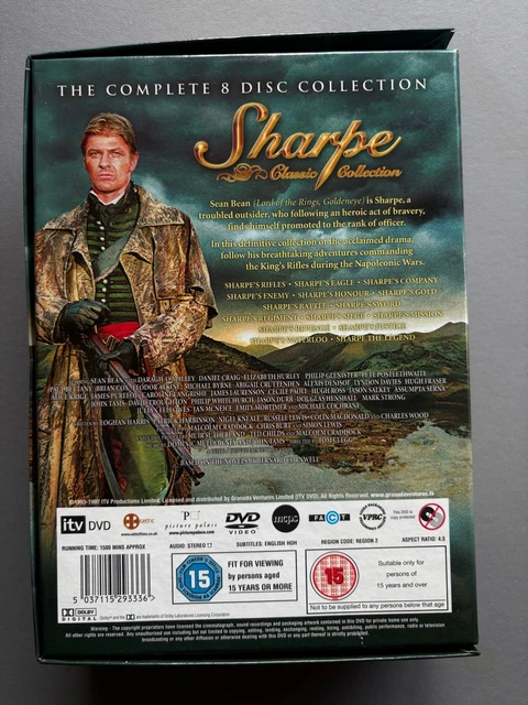 SHARPE: CLASSIC COLLECTION DVD boxset Sean Bean cert 15 Very Good ...