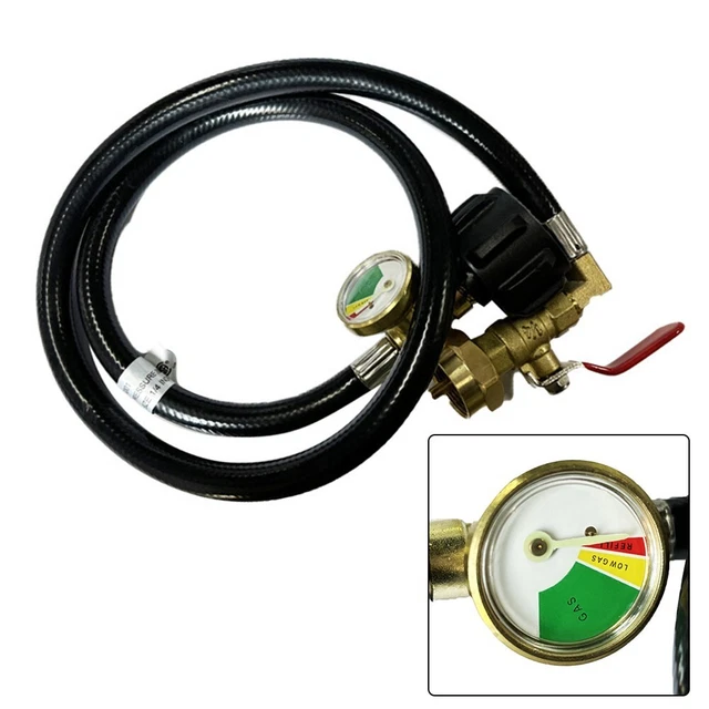 TUBO PROLUNGA LINEA Gas QCC Con Valvola Di Controllo On Off Per Griglie