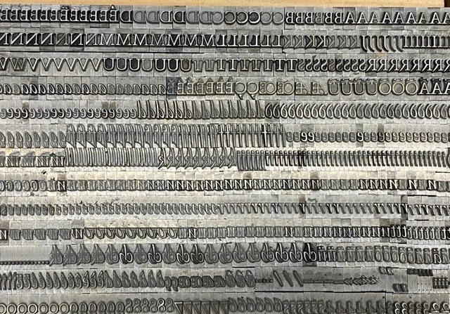 POLICE DE CARACTÈRES DELPHIN plomb lettres typographie imprimerie ...