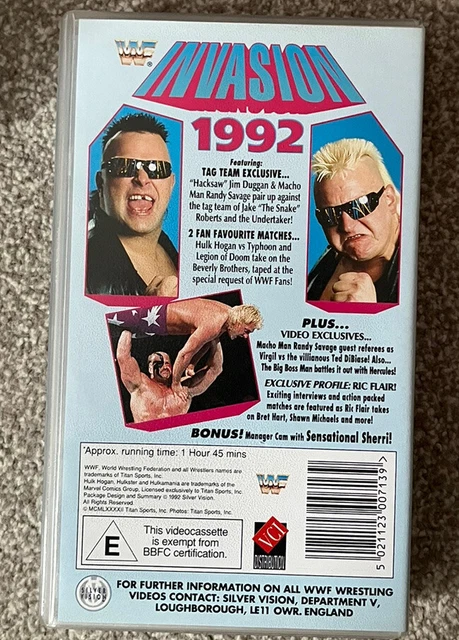 WWF INVASION 92 VHS Video Tape. WWE. Hulk Hogan. Macho Man. £9.99 ...