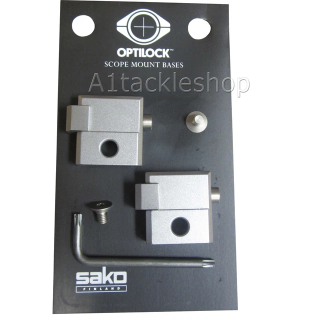 OPTILOCK STAINLESS STEEL Rifle Bases for Tikka and Sako £90.00 ...