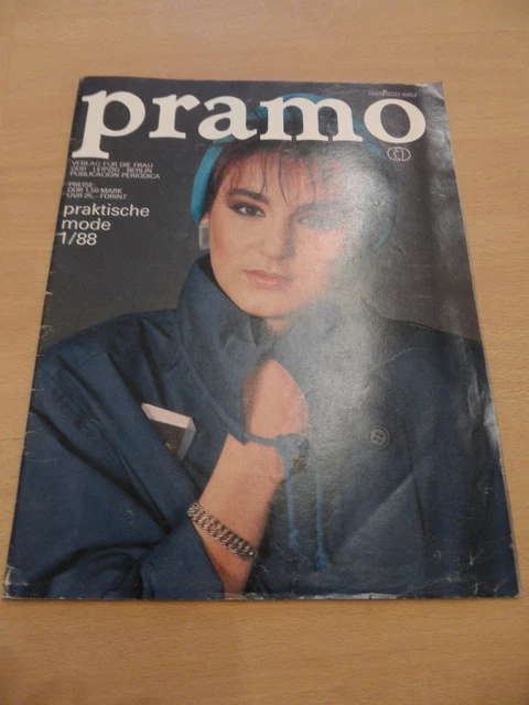 ORIGINAL DDR PRAMO 01/1988 praktische Mode mit Schnittmusterbogen EUR 2 ...