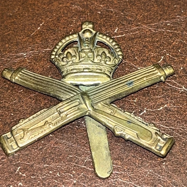 BRITISH ARMY MACHINE Gun Corps MGC WW1 Metal Cap Badge £10.00 - PicClick UK