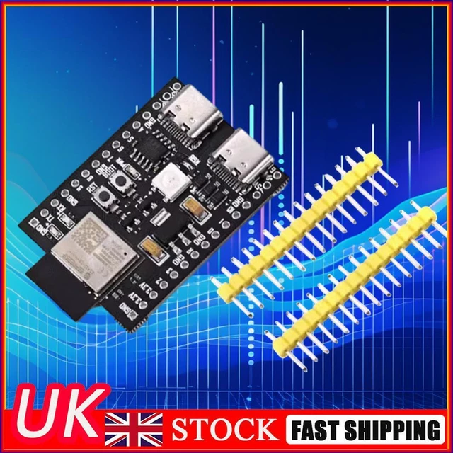 ESP32/ ESP32-S3/ESP32-C3 DEVELOPMENT Board Dual Type-C (ESP32-C3) £8.39 - PicClick UK