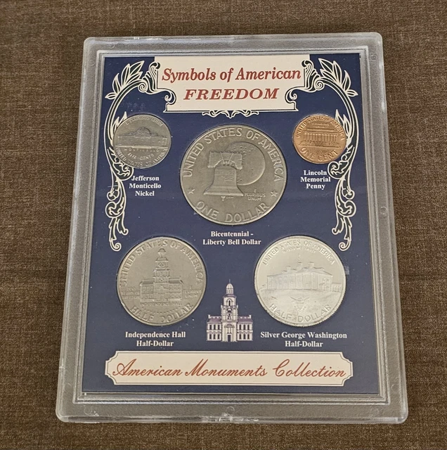 5 COIN SET Symbols Of American Freedom American Monuments Collection £ ...