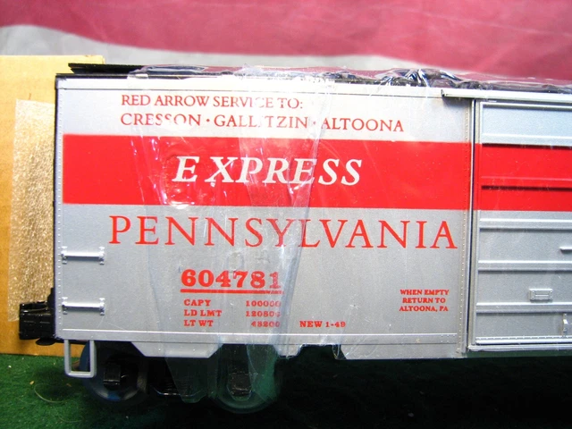 WEAVER PENNSYLVANIA PRR Express Service 40 foot PS-1 Box Car # 604781 ...