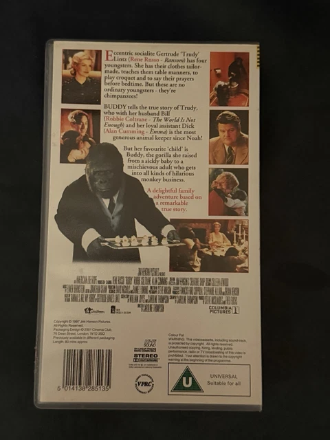 BUDDY VHS Rene Russo Robbie Coltrane £5.18 - PicClick UK