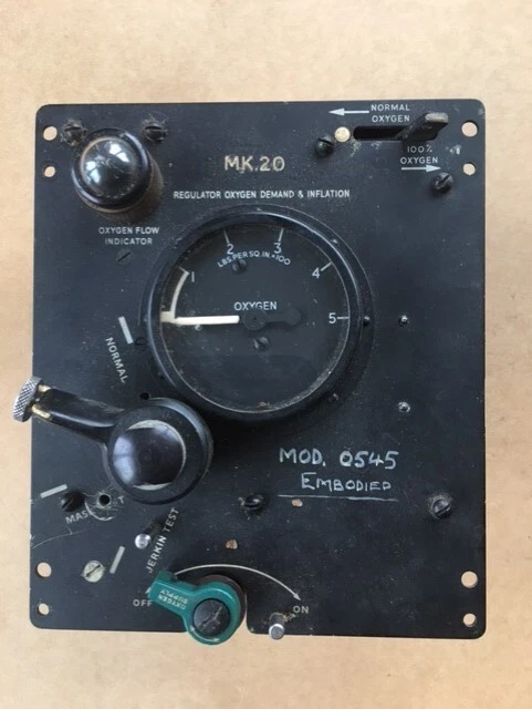 RAF OXYGEN REGULATOR. MK 20 £55.00 - PicClick UK