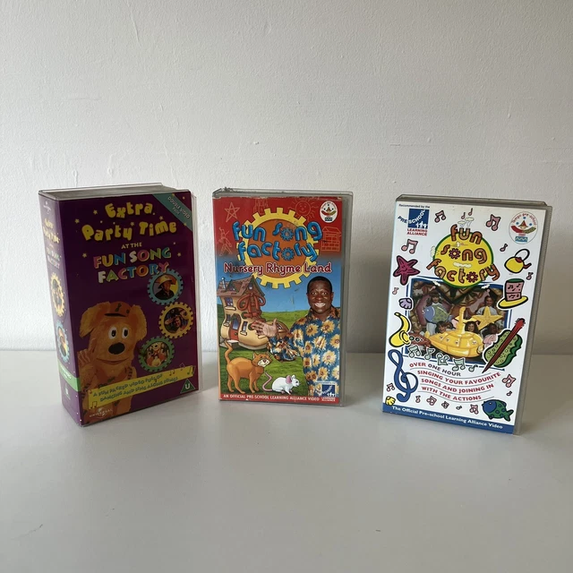 FUN SONG FACTORY VHS Bundle + Extra Party time Double box set VHS Video ...