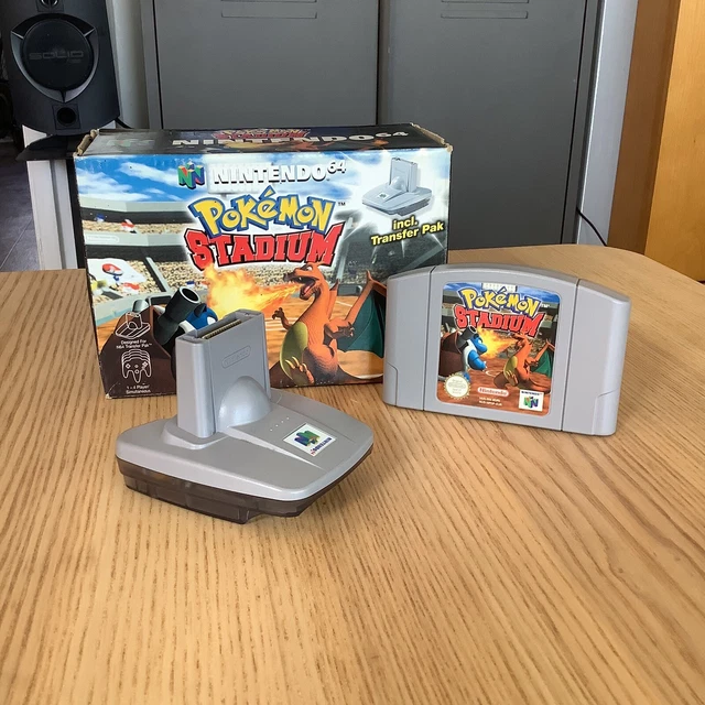 NINTENDO 64 POKÉMON Stadium; with Transfer Pak and Original outer box £ ...