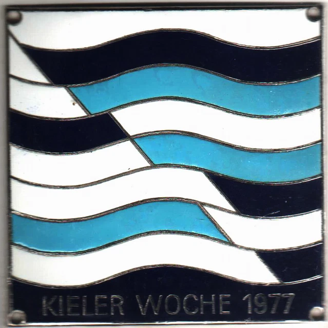 KIELER WOCHE PLAKETTE 1977 Kiel Segel Segeln Badge Enamel EUR 25,00 ...