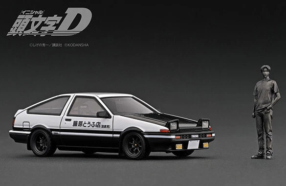 IGNITION MODEL 1/43 Ini-D Toyota Ae86 W/ Takumi Fujiwara Figure Limited ...
