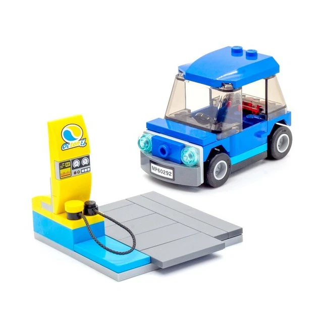 LEGO® CITY SMART Car EV Electric Vehicle & Charging Station Train Town ...