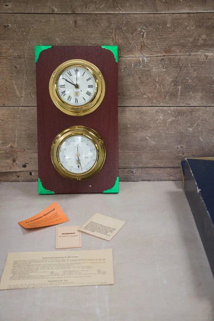 STAIGER BAROMETER & CLOCK. Quartz. Weather Station. German. BNIB £20.00 ...