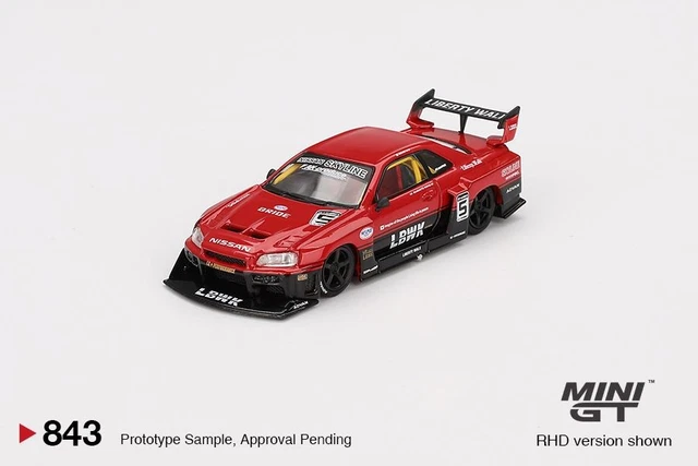 NISSAN SKYLINE GT-R (R34) Super Silhouette Red/Black 2024 EUR 14,90 ...