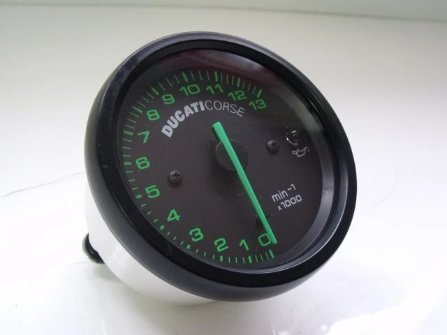 DUCATI CORSE 916 Rev Counter Tachometer Clock Gauge 748 996 16M Ecu £ ...