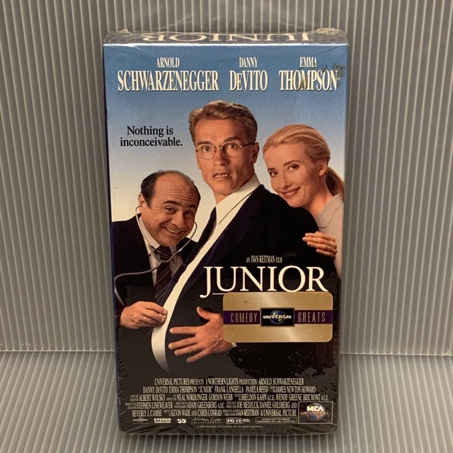 JUNIOR (VHS 1995) Arnold Schwarzenegger, Danny DeVito, Emma Thompson ...