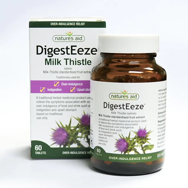 NATURES AID DIGESTEEZE® Milk Thistle 150mg 60's £14.45 - PicClick UK