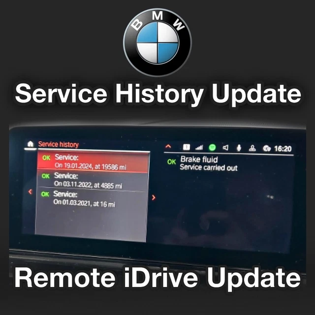 BMW SERVICE HISTORY Update (Update iDrive Service History) £32.29 ...