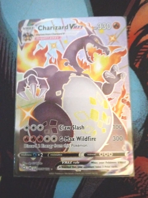 POKÉMON TCG CHARIZARD VMAX Shining Fates SV107/SV122 Holo Shiny Holo ...