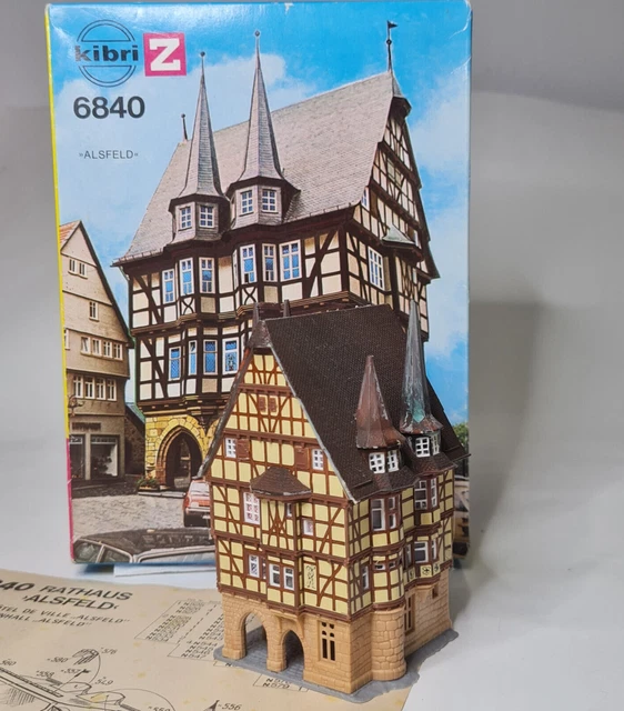 KIBRI B-6840 RATHAUS "Alsfeld" (Spur Z) - Fertigmodell m. OVP EUR 13,00 ...